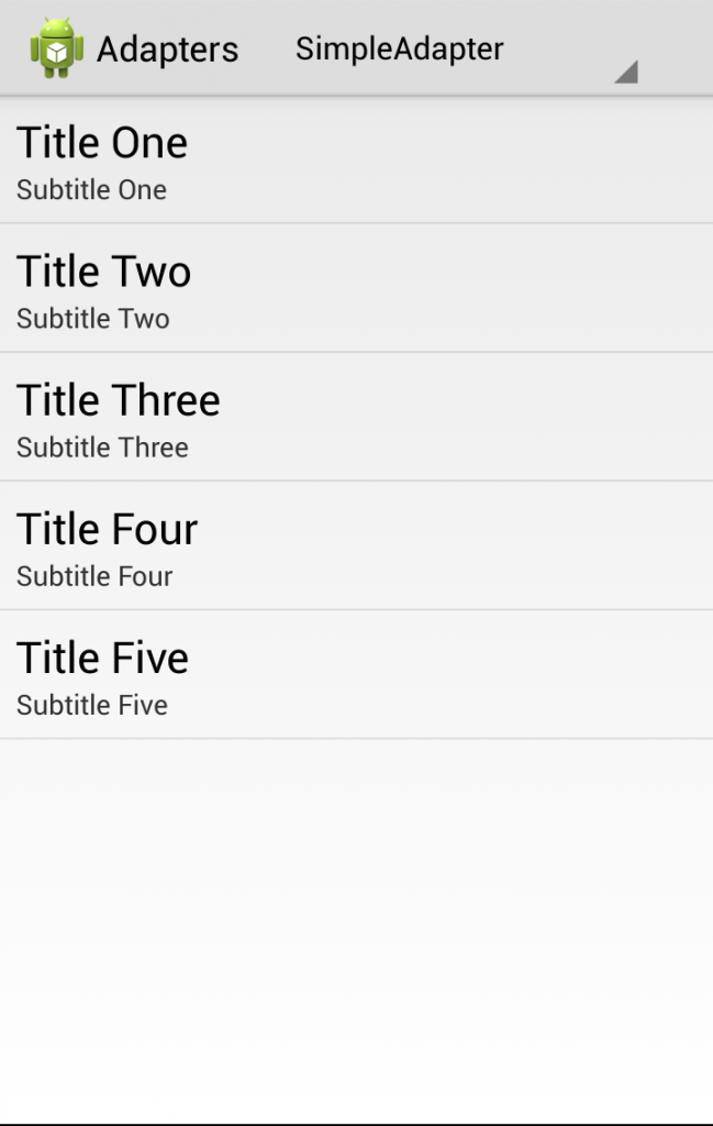 Adapters – Part 2 – Styling Android