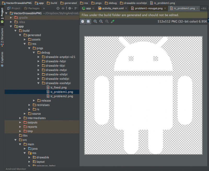 Vectordrawable Png Styling Android
