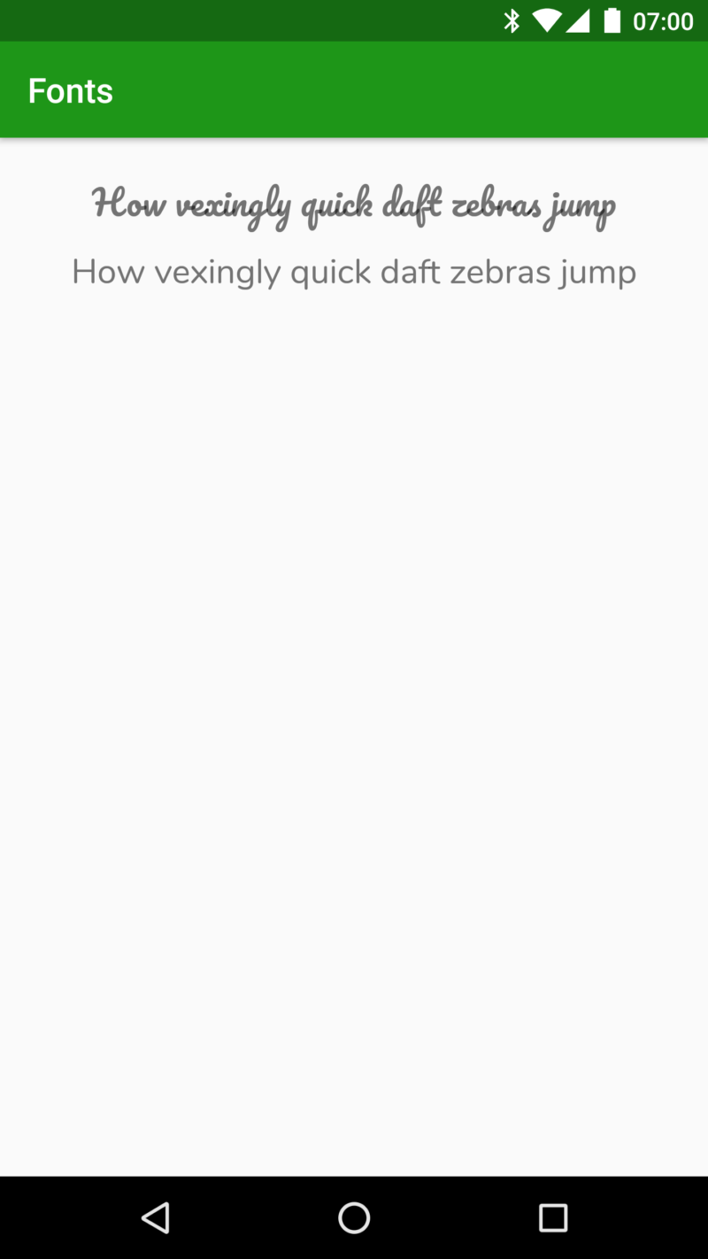 Android O: Fonts – Part 2 – Styling Android