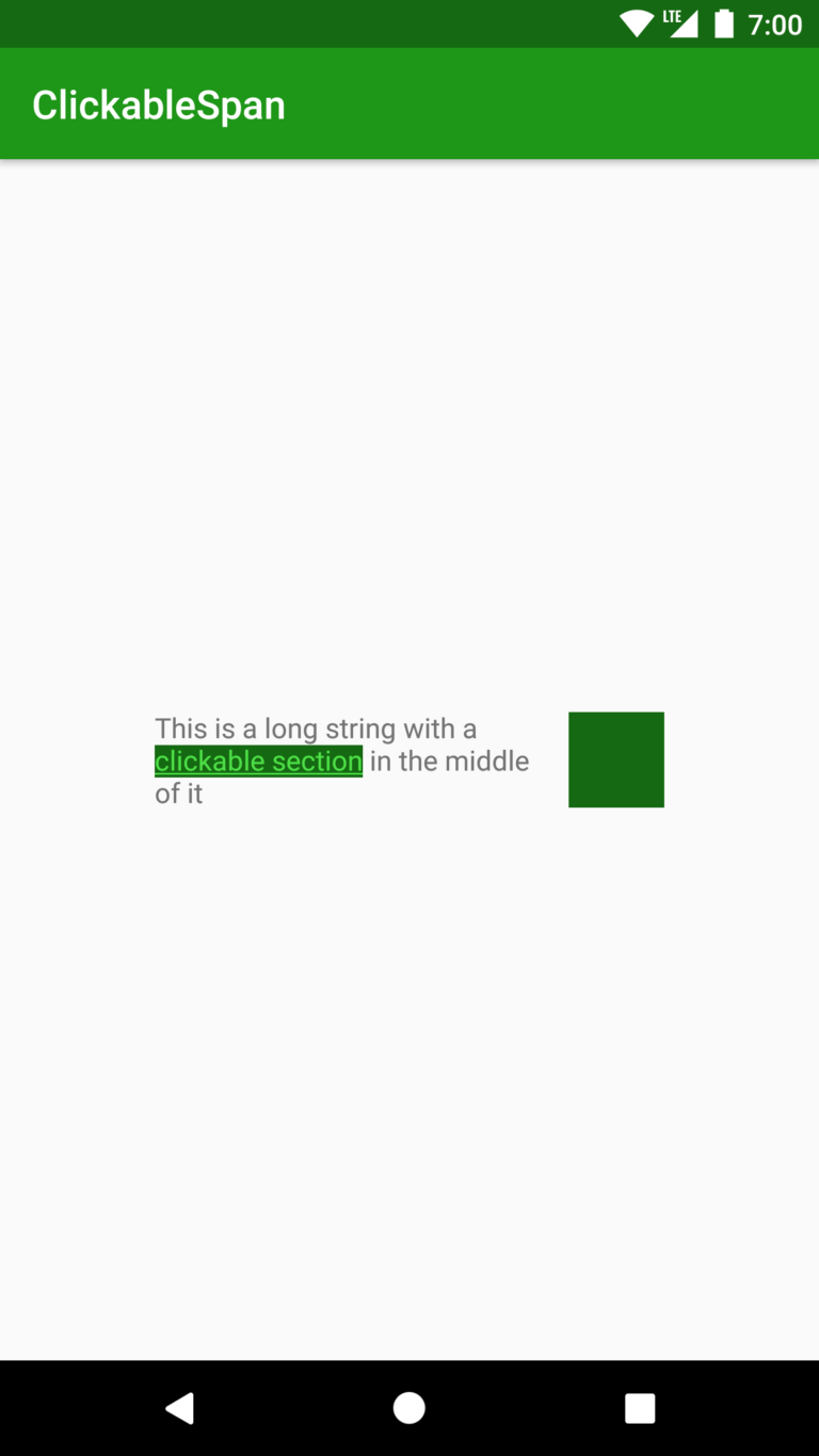 The Trouble With ClickableSpan – Styling Android