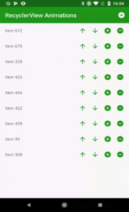 RecyclerView Animations – Changing Items - Styling Android