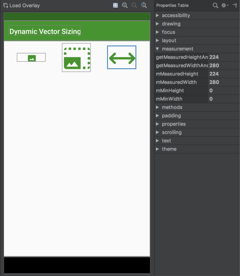 Dynamic VectorDrawable Sizing - Styling Android