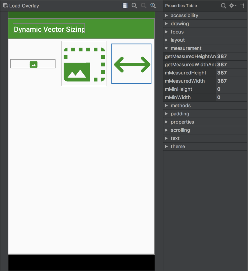 Dynamic VectorDrawable Sizing - Styling Android