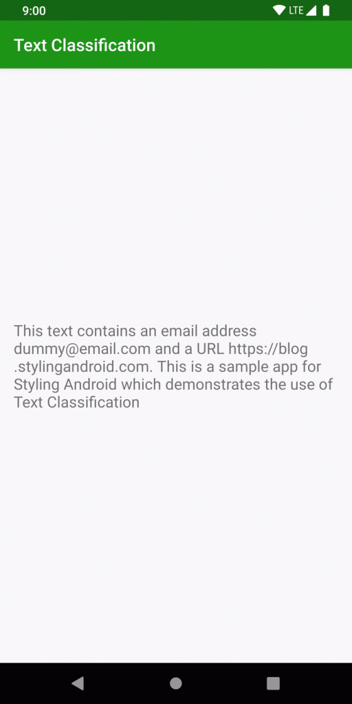 TextClassification – Part 3 - Styling Android