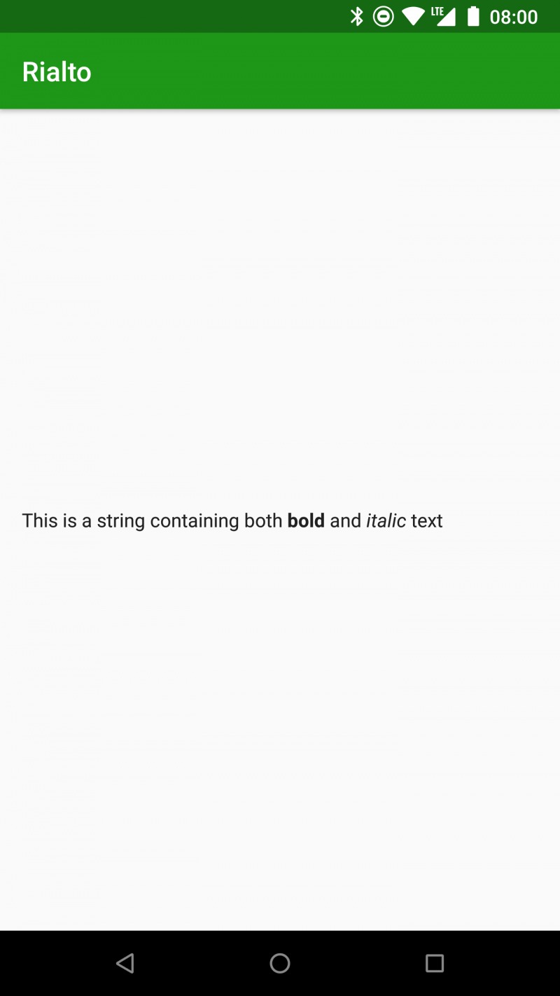 Rialto – Getting Started – Styling Android