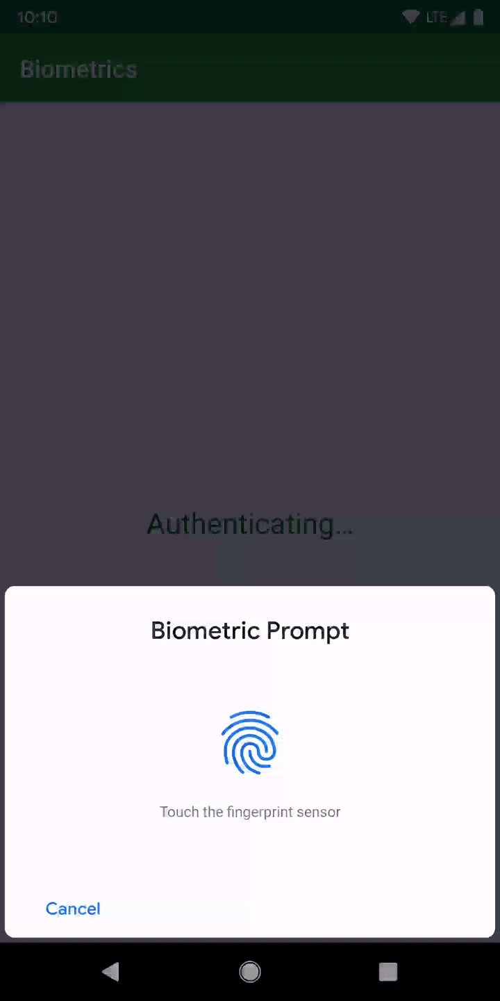 Biometrics – BiometricPrompt – Styling Android